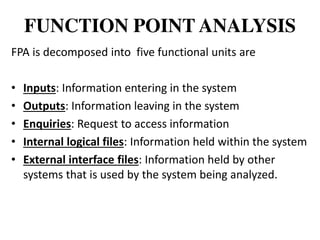 Function Point Analysis (FPA) by Dr. B. J. Mohite | PPT