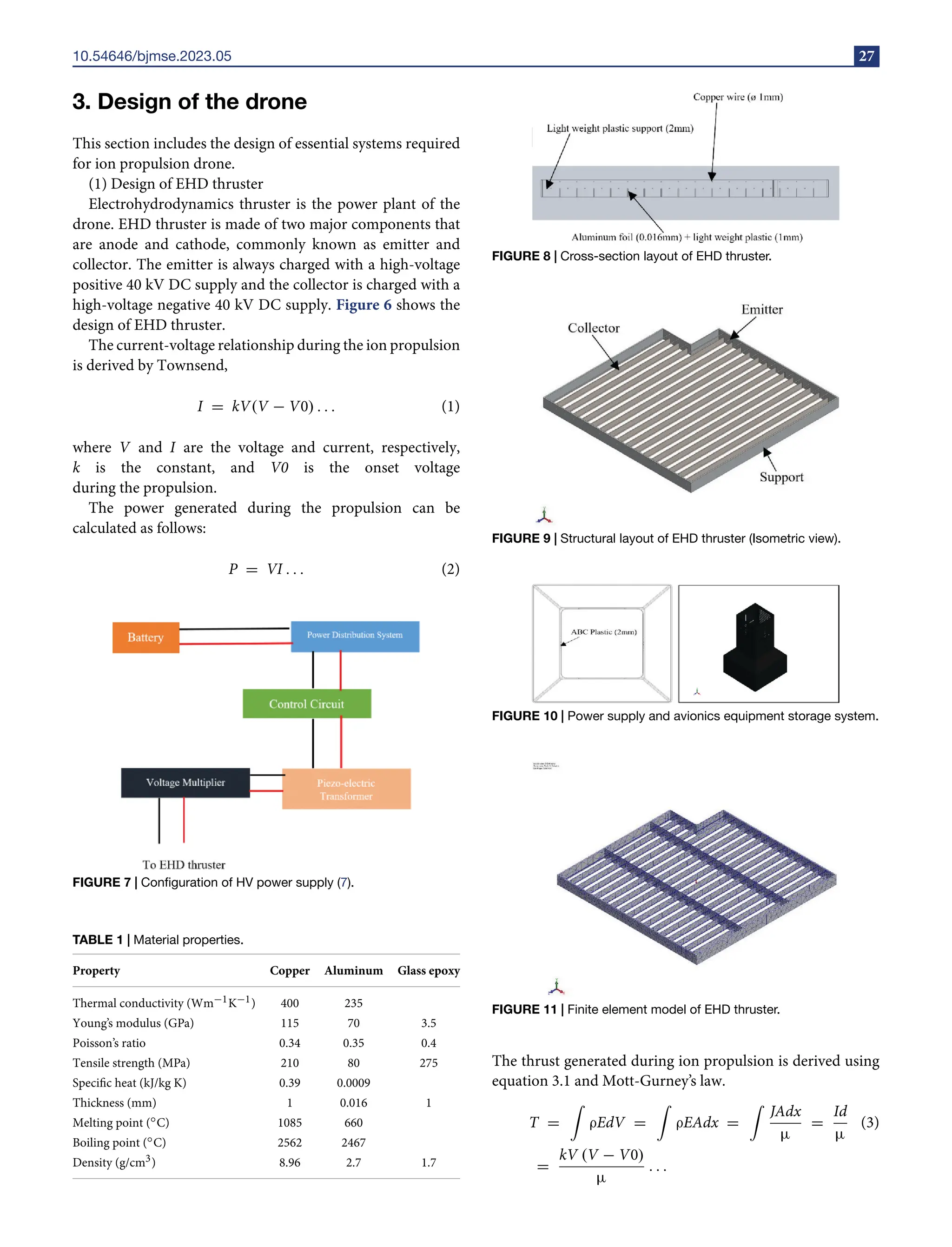 Design and optimization of ion propulsion drone | PDF