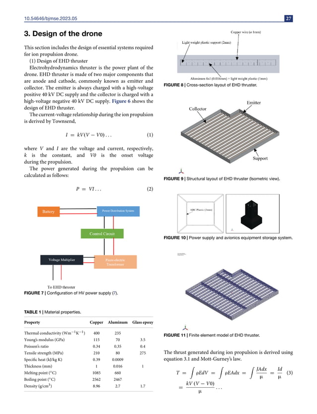 Design and optimization of ion propulsion drone | PDF | Physics | Science