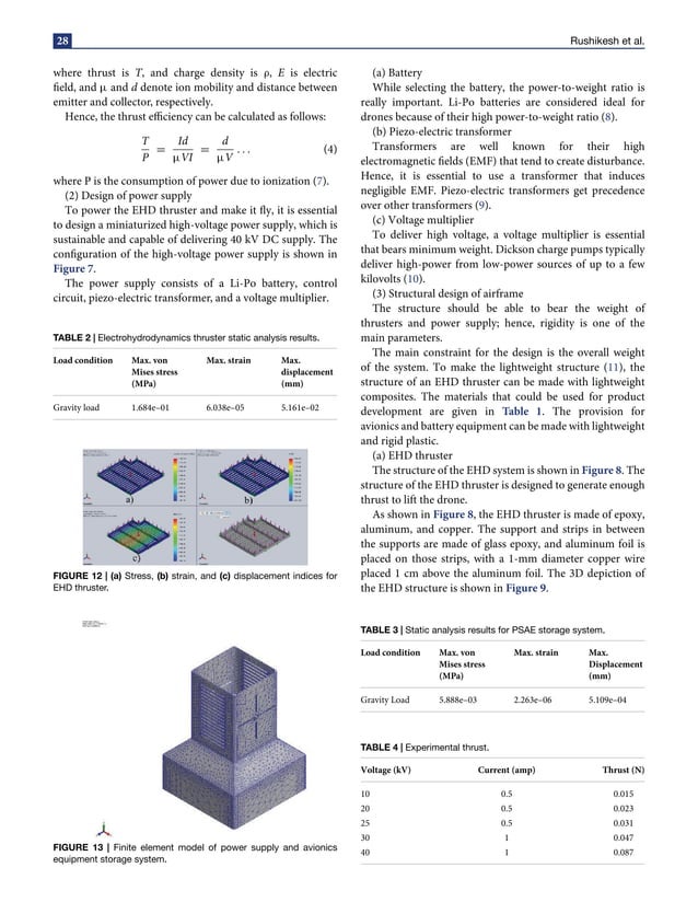 Design and optimization of ion propulsion drone | PDF | Physics | Science