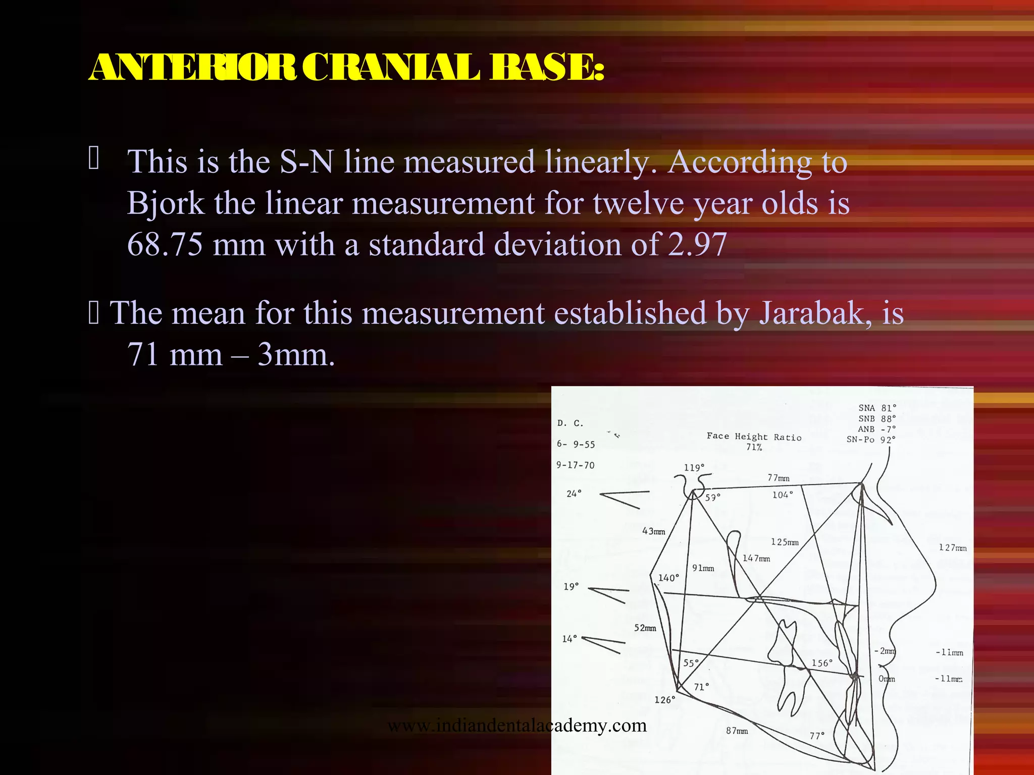 Bjork& jarabak cephalometric analysis | PPT