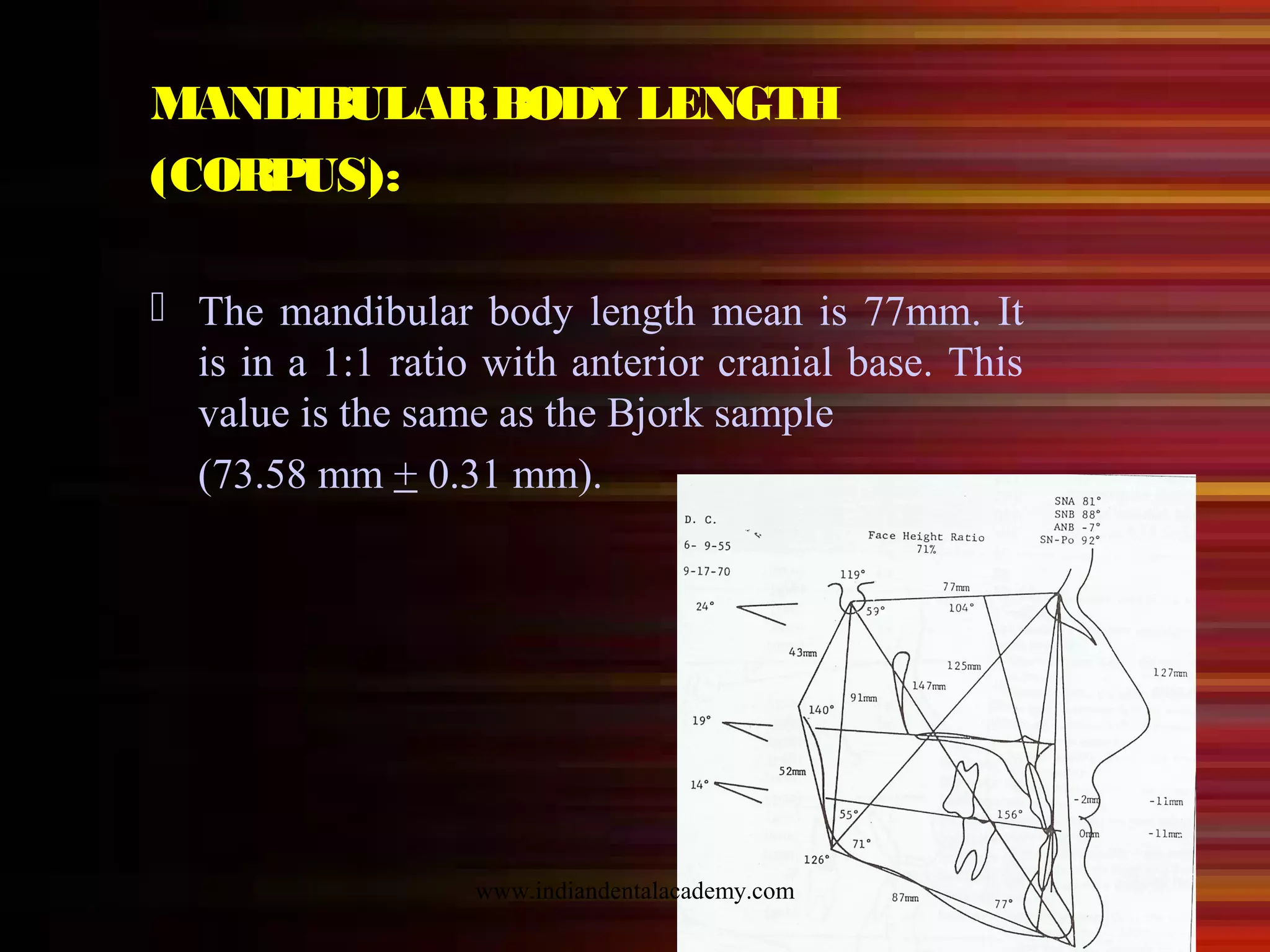 Bjork& jarabak cephalometric analysis | PPT