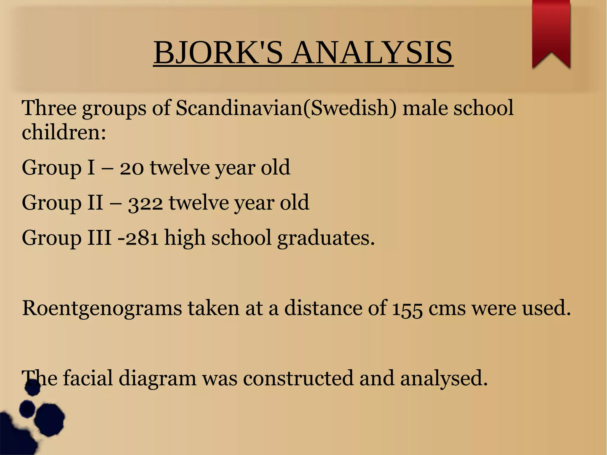 Bjorks analysis | ODP