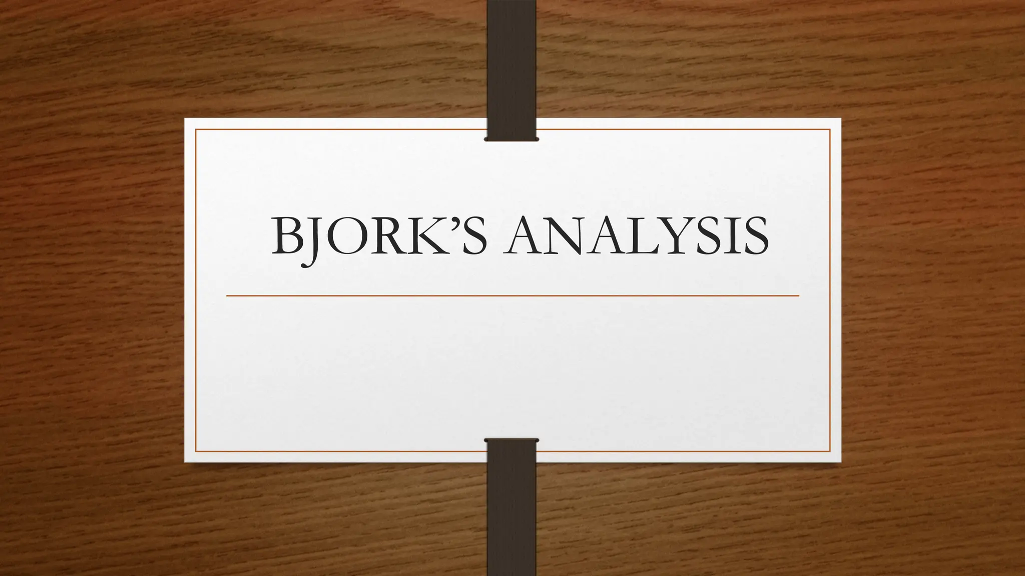 BJORKS CEPHALOMETRIC ANALYSIS. ORTHODONTICS pptx | PPTX