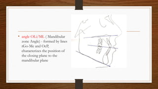 BJORKS CEPHALOMETRIC ANALYSIS. ORTHODONTICS pptx | PPTX