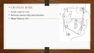 BJORKS CEPHALOMETRIC ANALYSIS. ORTHODONTICS pptx | PPTX