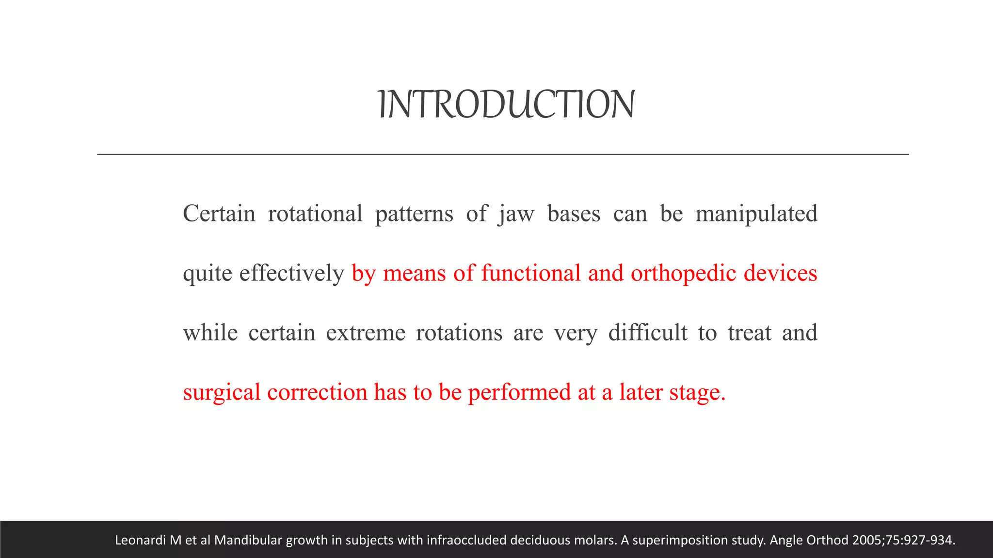 Bjork’s Concept of Jaw Rotation | PPTX
