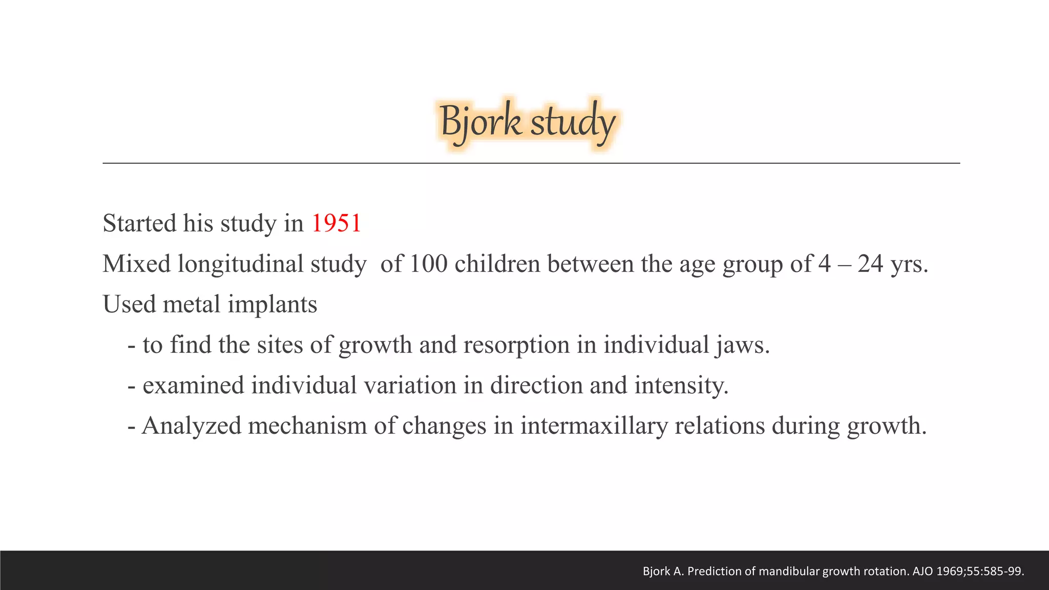 Bjork’s Concept of Jaw Rotation | PPTX