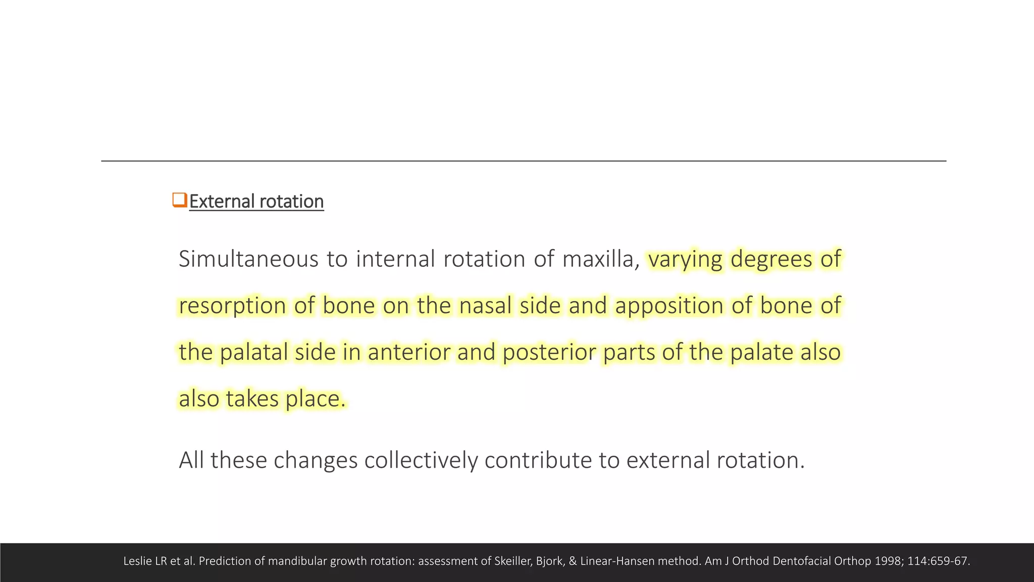 Bjork’s Concept of Jaw Rotation | PPTX