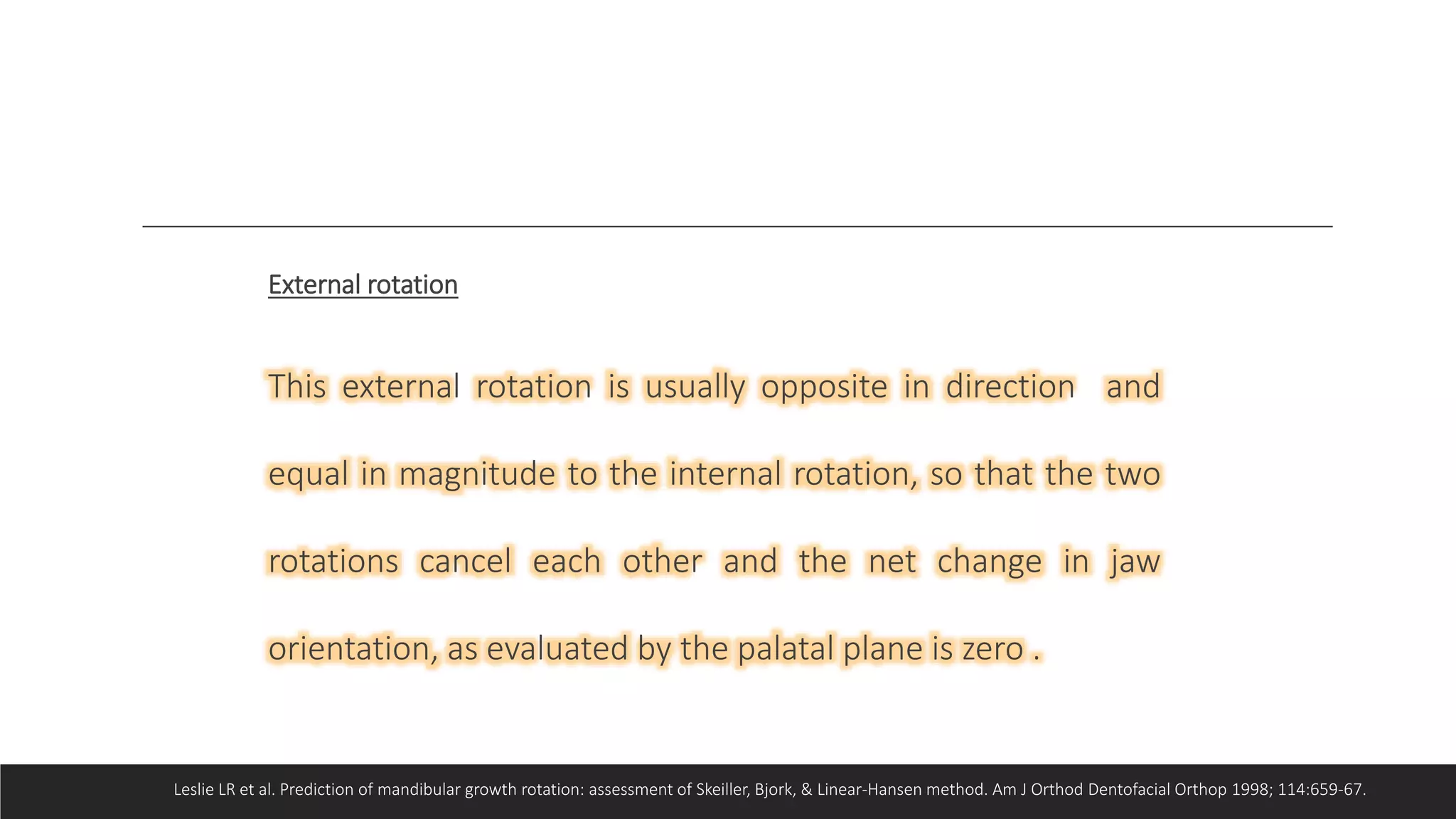 Bjork’s Concept of Jaw Rotation | PPTX
