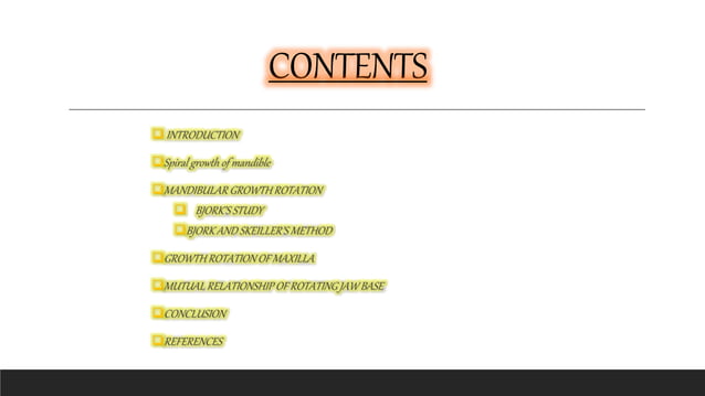 Bjork’s Concept of Jaw Rotation | PPTX | Bone and Joint Conditions ...