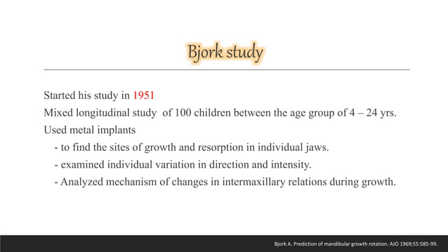 Bjork’s Concept of Jaw Rotation | PPTX | Bone and Joint Conditions ...