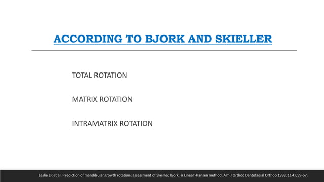 Bjork’s Concept of Jaw Rotation | PPTX | Bone and Joint Conditions ...