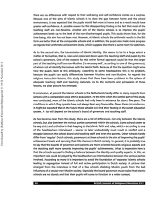 Geert Driessen & Pim Valkenberg (2000) BJRE Islamic schools in the ...