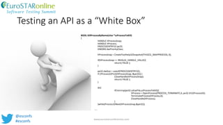 API Testing: The heart of functional testing" with Bj Rollison | PPT