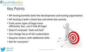 API Testing: The heart of functional testing" with Bj Rollison | PPT