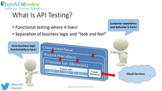 API Testing: The heart of functional testing" with Bj Rollison | PPT