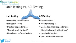 API Testing: The heart of functional testing" with Bj Rollison | PPT