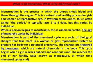 Menstruation and human rights (UNFPA based ppt) | PPTX