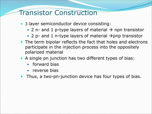 BJT.ppt | Consumer Electronics | Technology & Computing