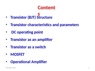 Bipolar Junction Transistor and OPamp.pptx