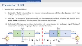 Transistor fundamentals: Bipolar junction Transistor (BJT) | PPT