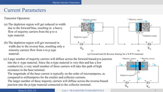 Transistor fundamentals: Bipolar junction Transistor (BJT) | PPT