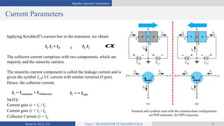 Transistor fundamentals: Bipolar junction Transistor (BJT) | PPT