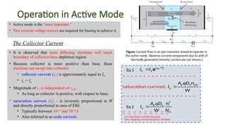 bipolar junction transistor: operation and functions | PPTX