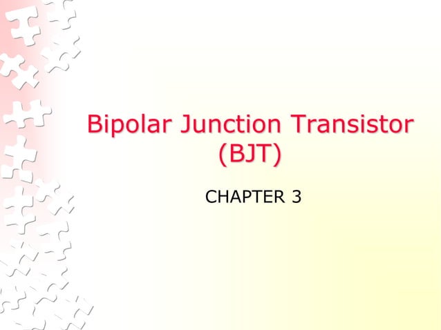 BIPOLAR JUNCTION TRANSISTOR BJT power Electronic | PPT