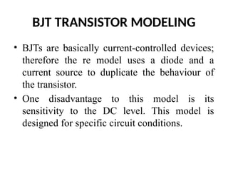 BJT AC Analysis.pptx for electrical engg | PPTX