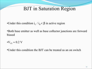 Bjt and its differnet parameters | PPT