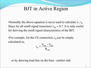 Bjt and its differnet parameters | PPT
