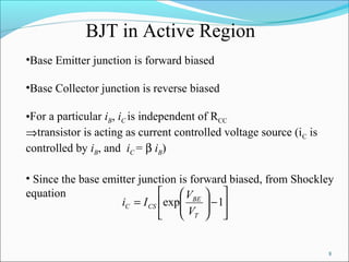Bjt and its differnet parameters | PPT
