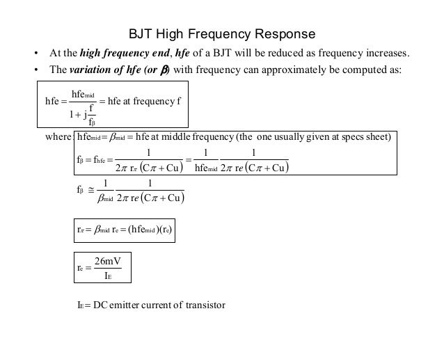 Bjt+and+jfet+frequency+response