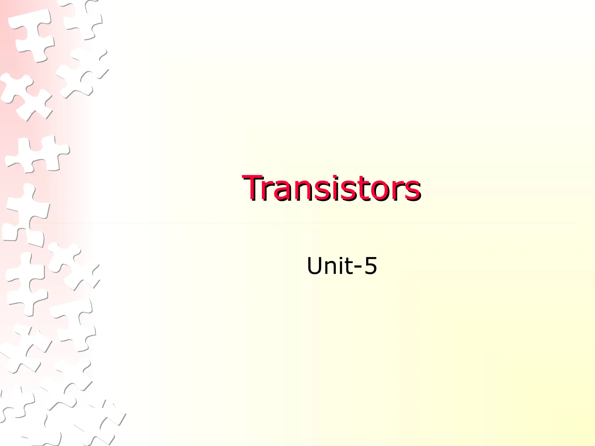 Bjt and mosfet working principle with animations | PPT
