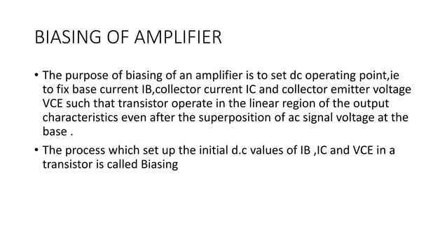 bjt aS AMPLIFIER.pptx