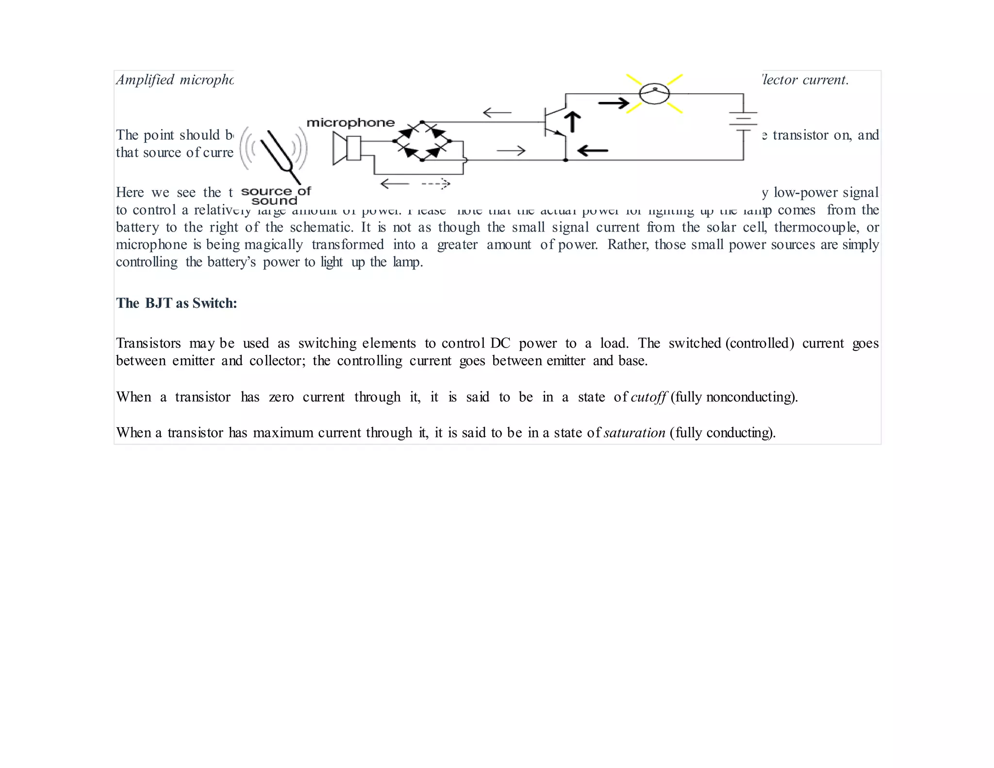 BJT, FET, MOSFET as Switch | PPTX