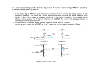 BJT, FET, MOSFET as Switch | PPTX
