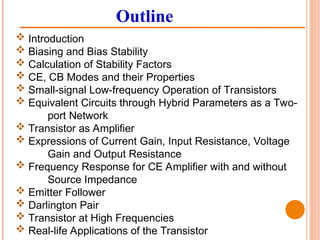 BJT introduction to transistors and diodes | PPT
