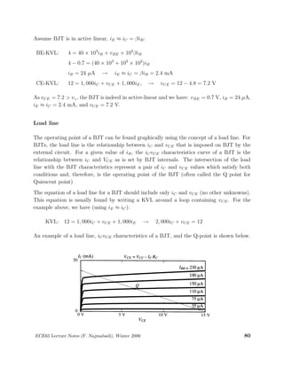 Bipolar Junction Transistors BJT | PDF