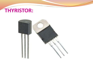 Bjt ; thyristor | PPTX
