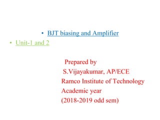 Bjt transistors converted | PPT