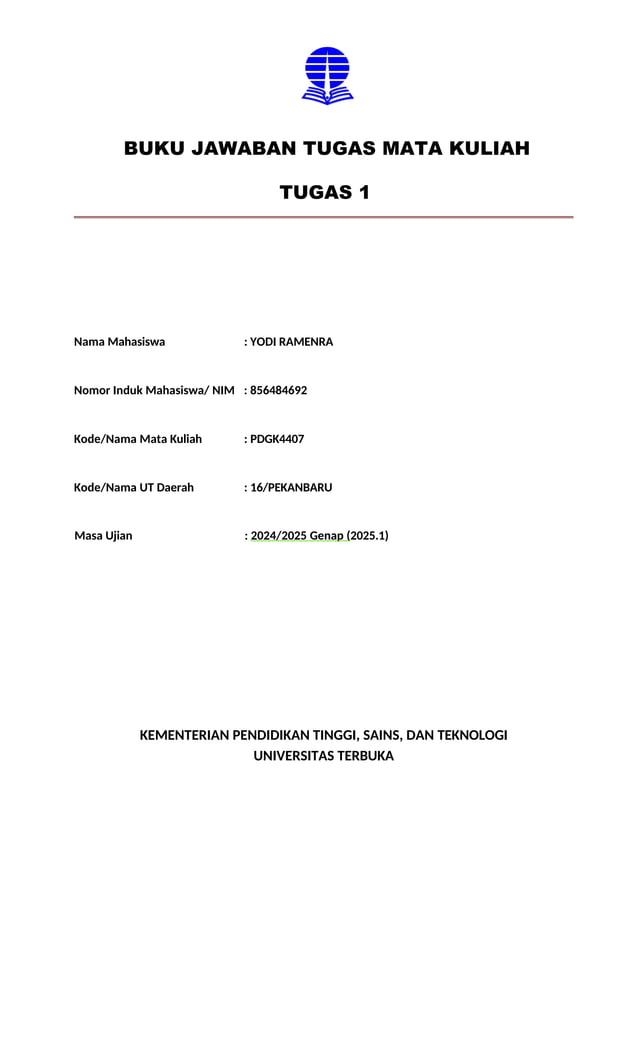 Buku jawaban tugas mata kuliah, tugas 1.docx