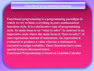 Ppt about programming in methodology | PPTX | Programming Languages | Computing