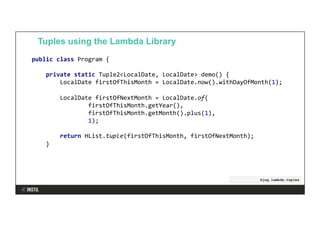 Simpler and Safer Java Types (via the Vavr and Lambda Libraries) | PPT