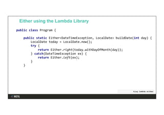 Simpler and Safer Java Types (via the Vavr and Lambda Libraries) | PPT