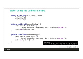 Simpler and Safer Java Types (via the Vavr and Lambda Libraries) | PPT