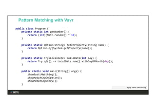 Simpler and Safer Java Types (via the Vavr and Lambda Libraries) | PPT