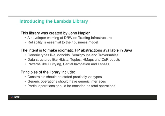 Simpler and Safer Java Types (via the Vavr and Lambda Libraries) | PPT